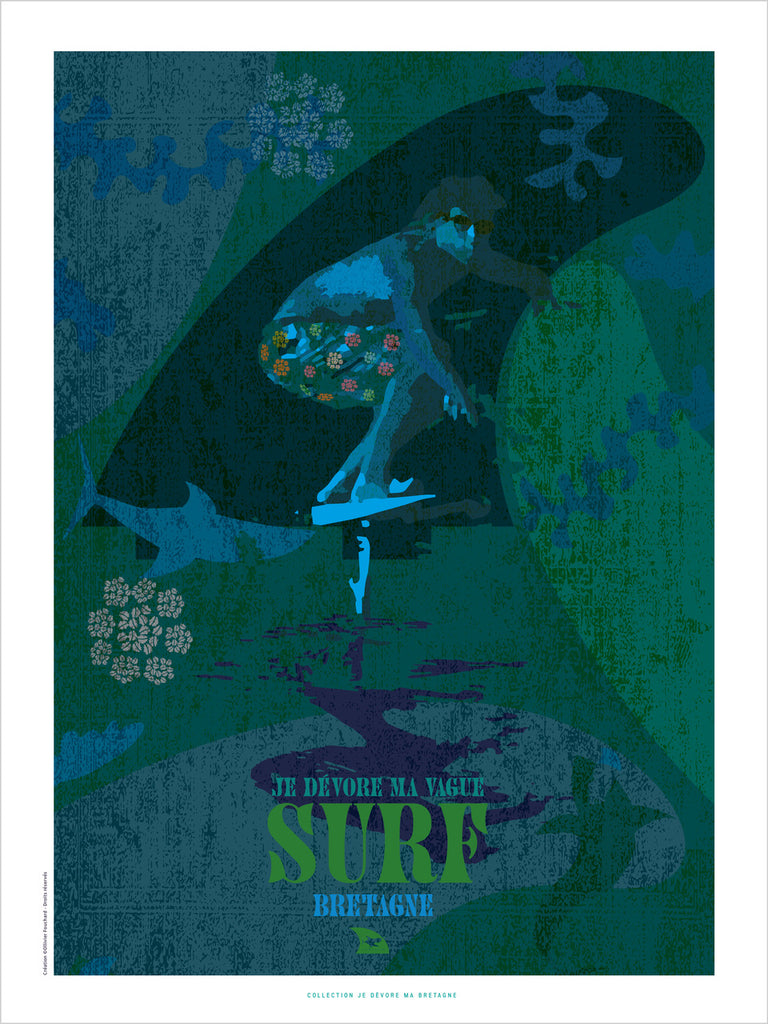Affiche Surf 20 – Je dévore ma Bretagne